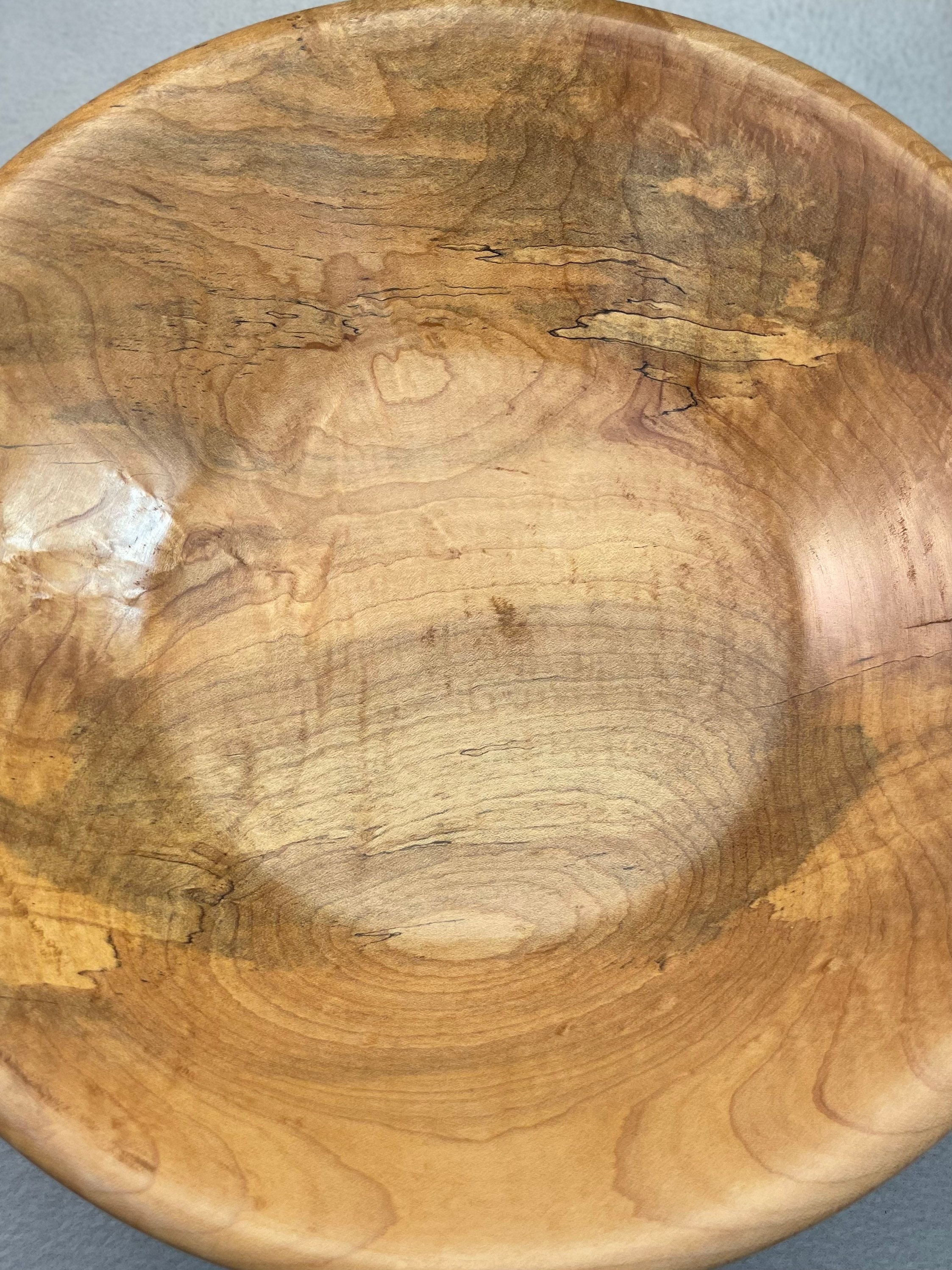 Hand Turned Maple Wood Bowl - Etsy