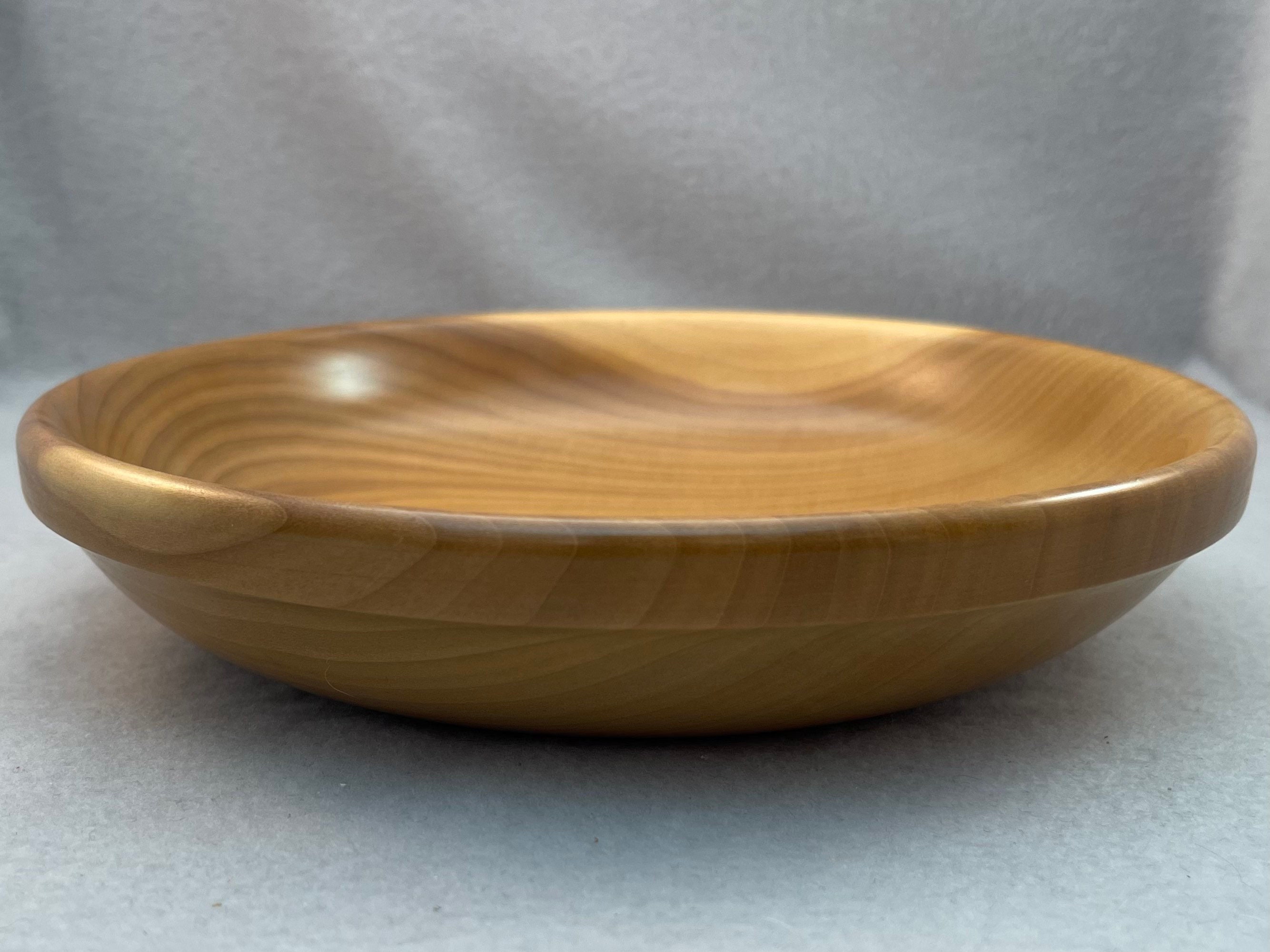 Hand Turned Poplar Wood Bowl - Etsy