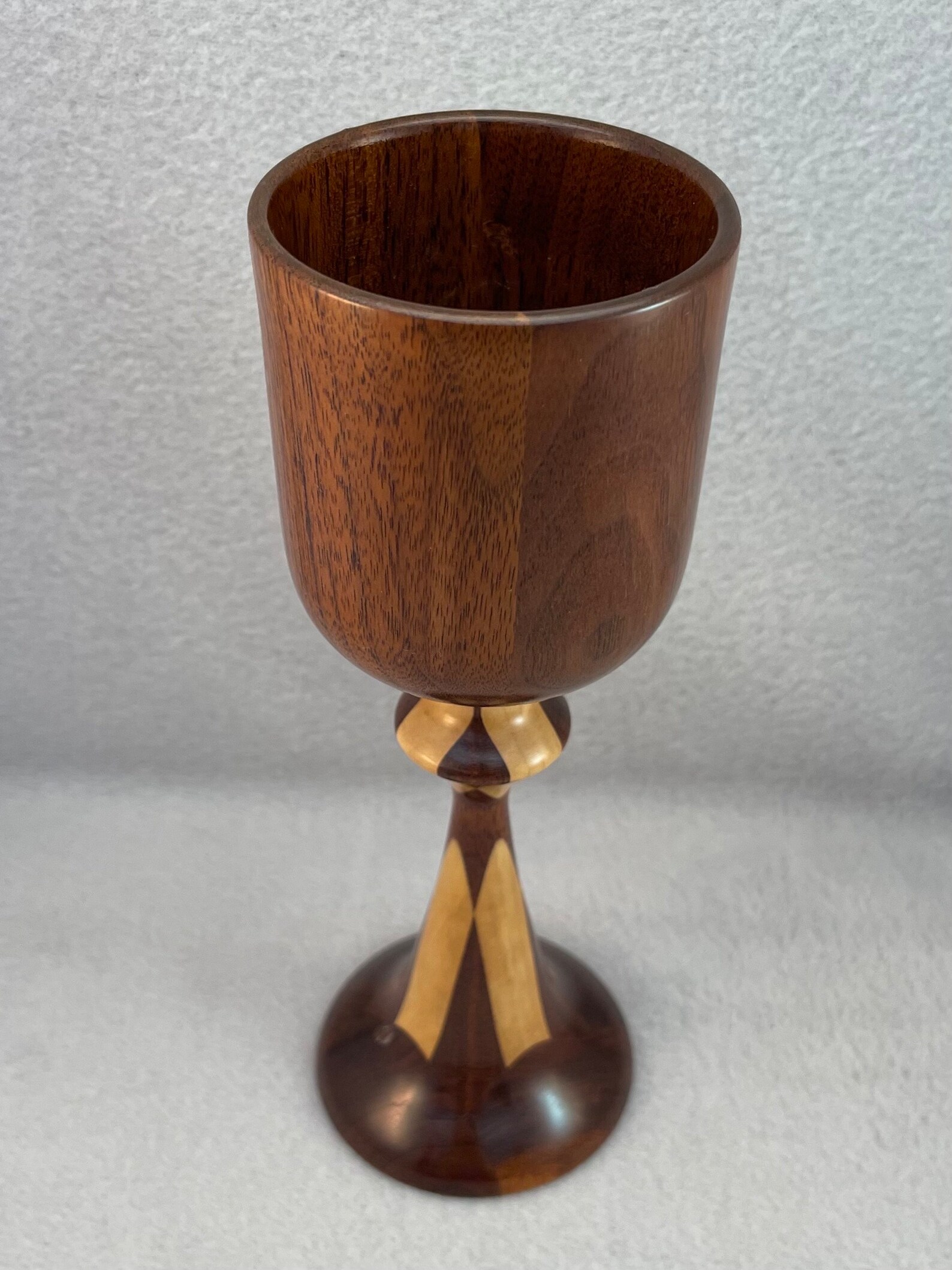 Handcrafted Turned Wood Goblet Walnut & Maple - Etsy