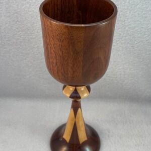 Handcrafted Turned Wood Goblet Walnut & Maple - Etsy