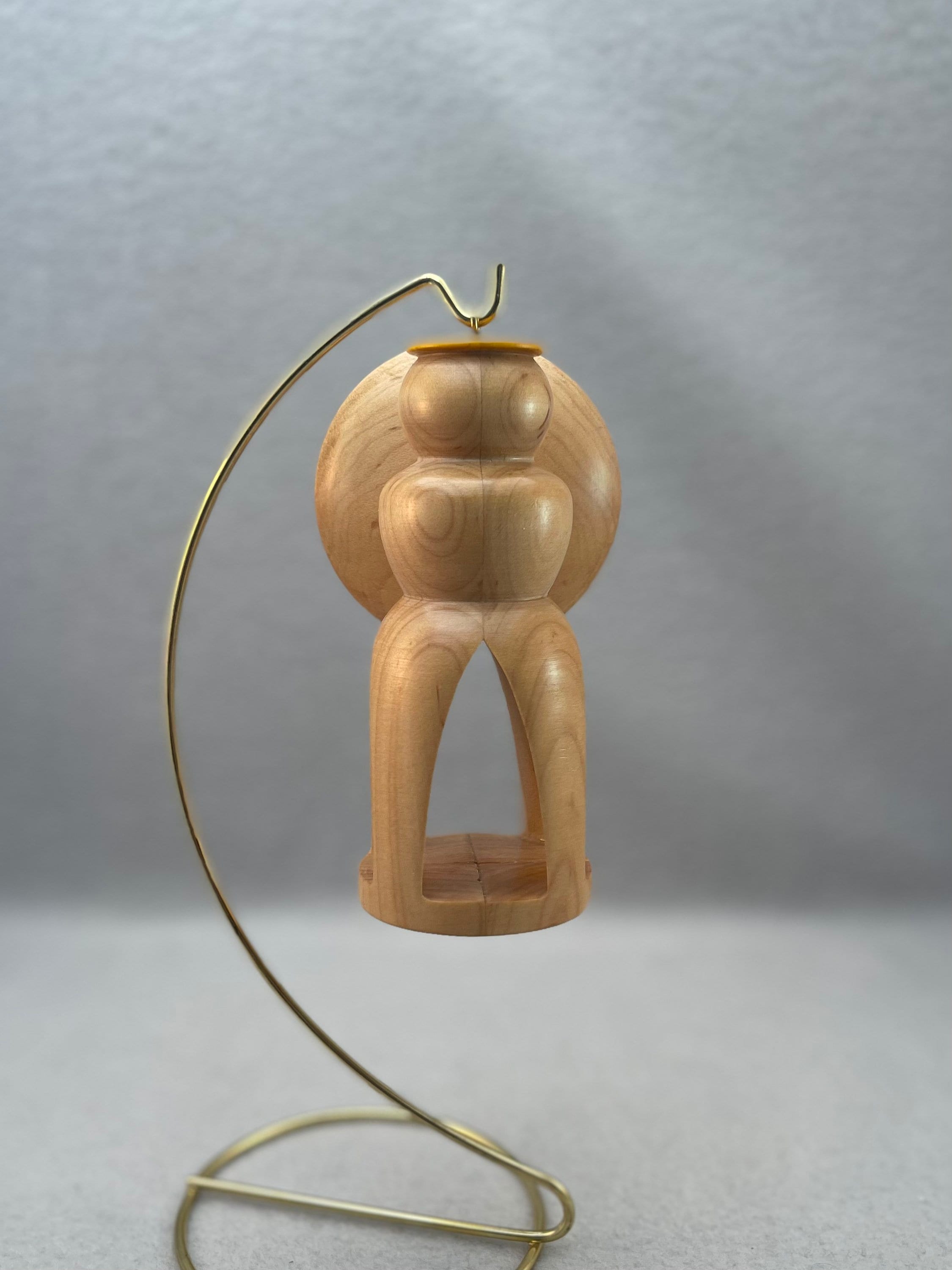 Handcrafted Turned Wood Angel Ornament - Etsy