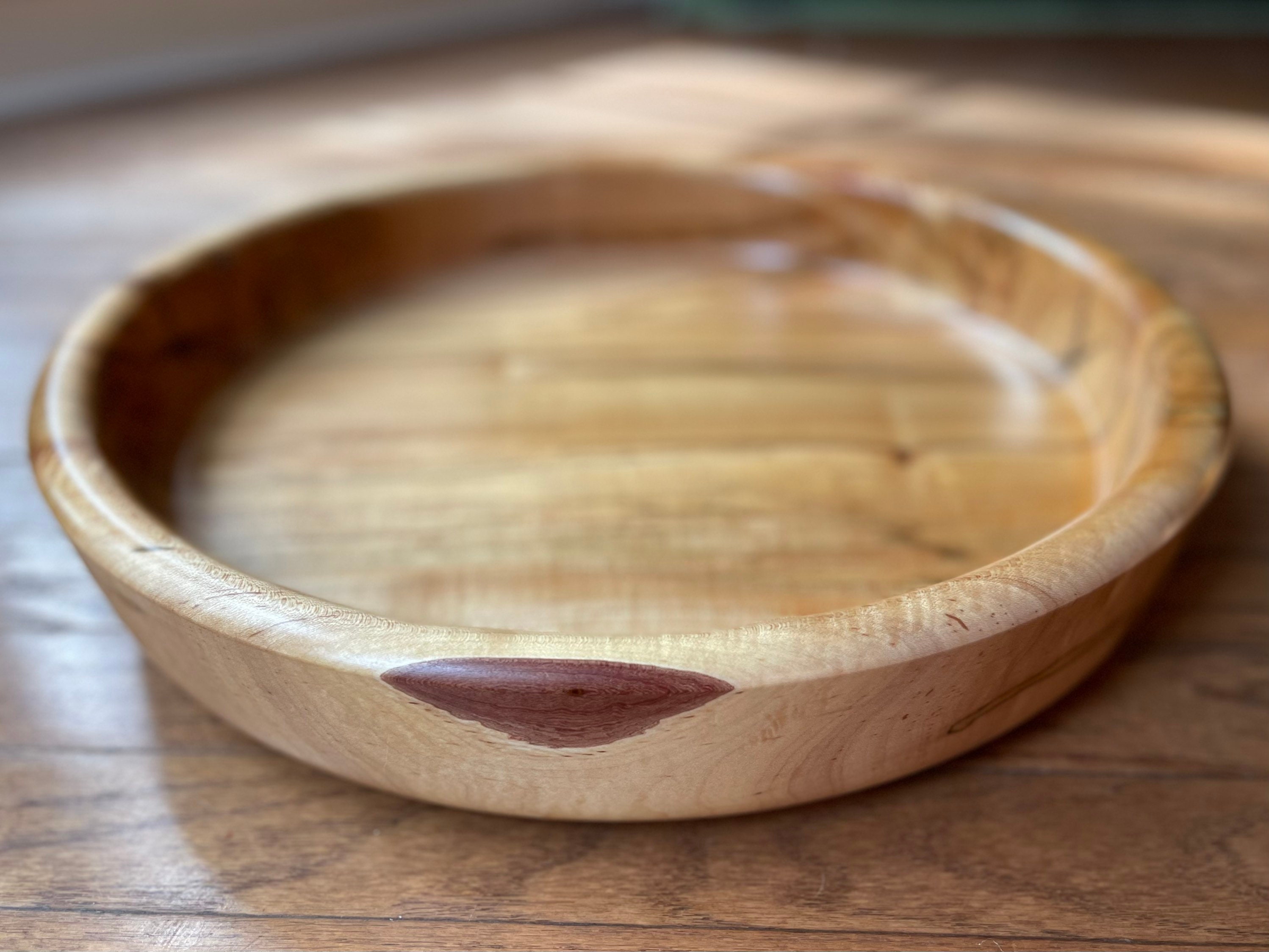 Hand Turned Large Ambrosia Maple Wood Bowl - Etsy