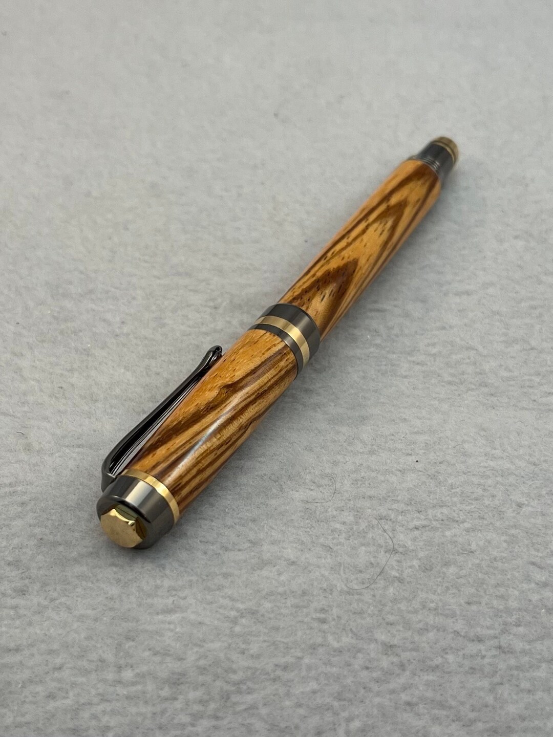 Classic Elite Handcrafted Turned Zebrawood Fountain Pen - Etsy