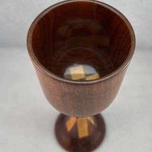 Handcrafted Turned Wood Goblet Walnut & Maple - Etsy