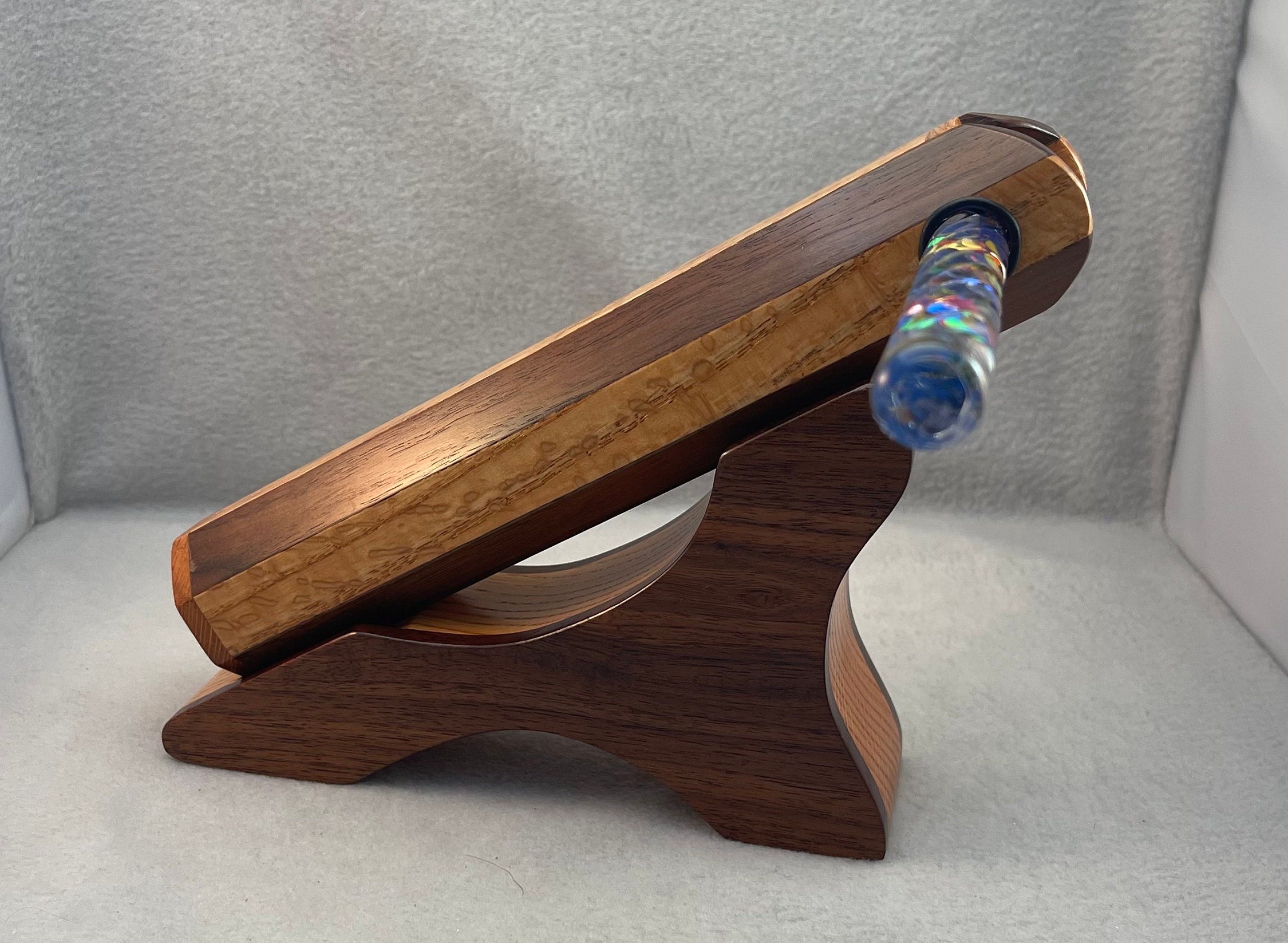 Handcrafted Turned Wood Oil Wand Kaleidoscope, Walnut & Quarter Sawn ...