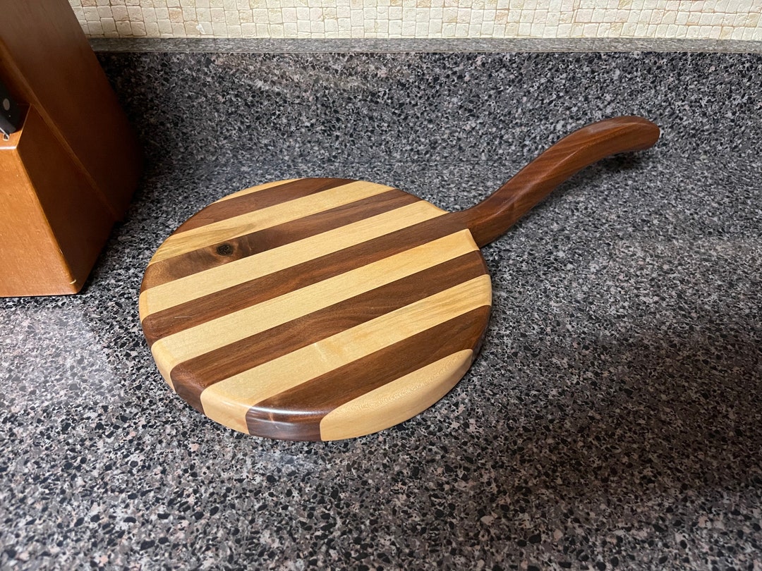 Handcrafted Walnut & Maple Wood Cheese Board - Etsy