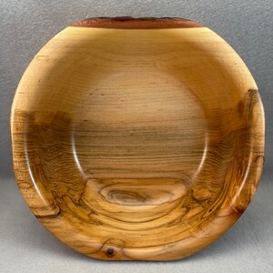 Hand Turned Ambrosia Maple Wood Bowl With Partial Live Edge - Etsy