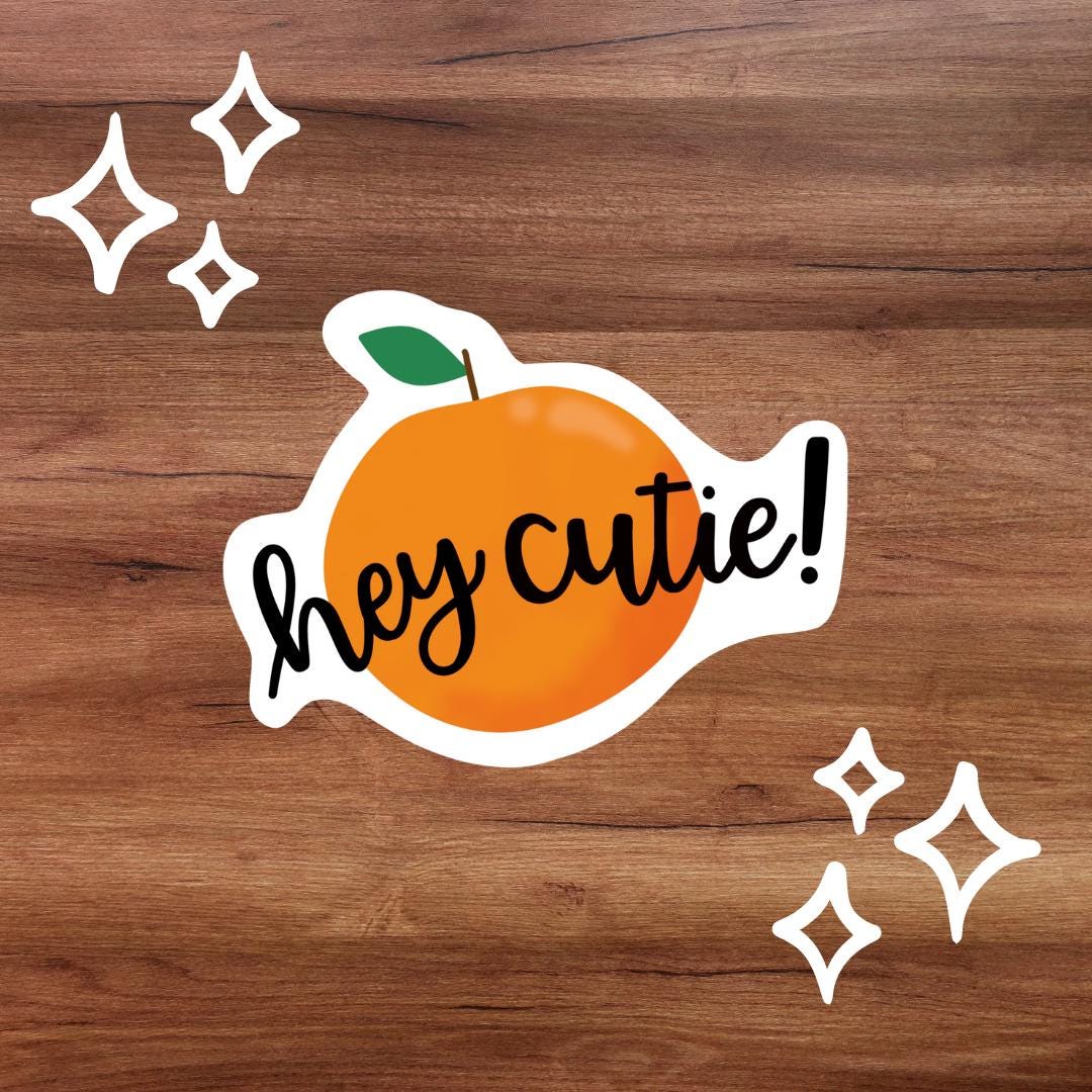 Hey Cutie Sticker Etsy