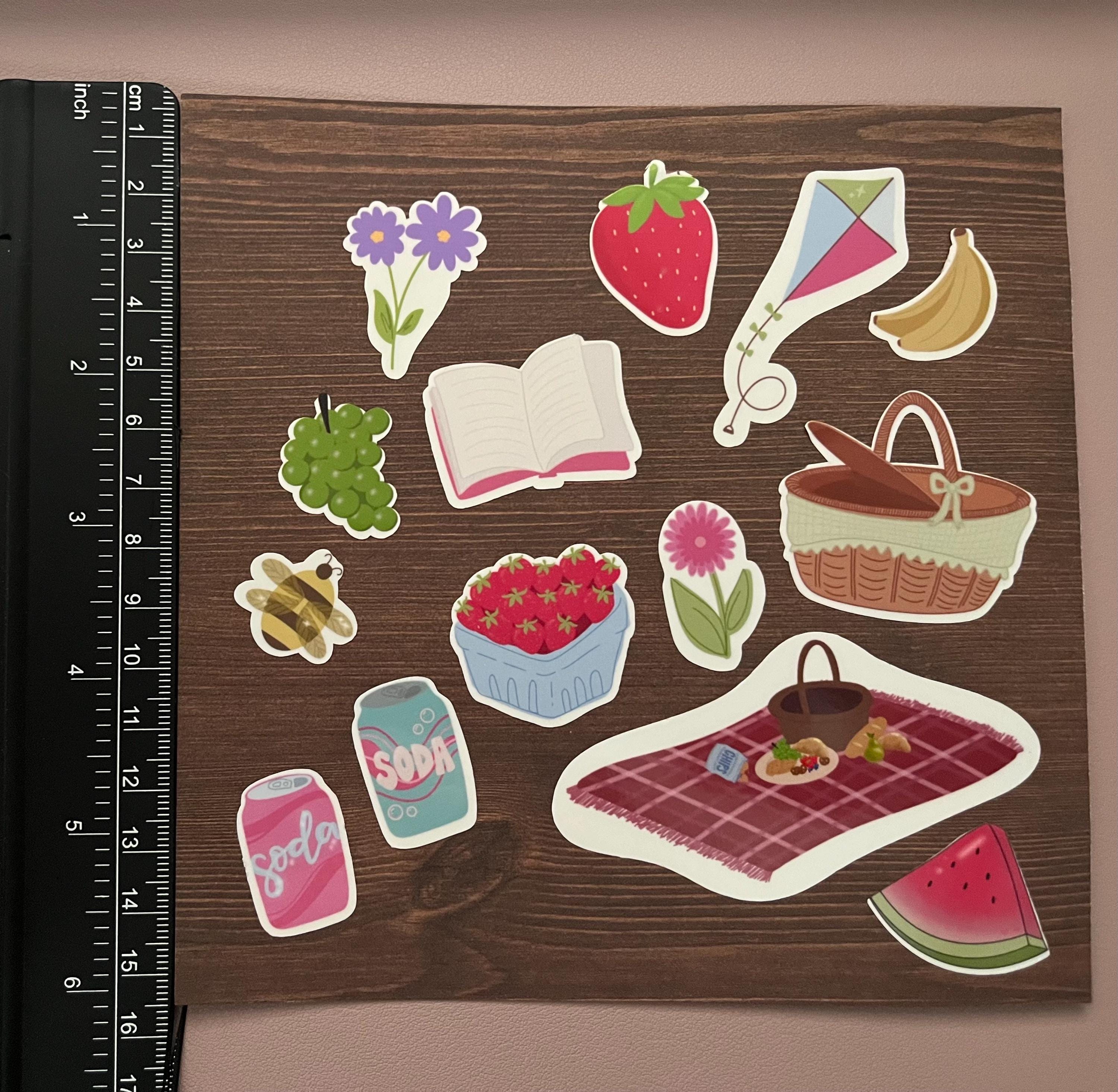Mini Picnic Sticker Pack - Etsy