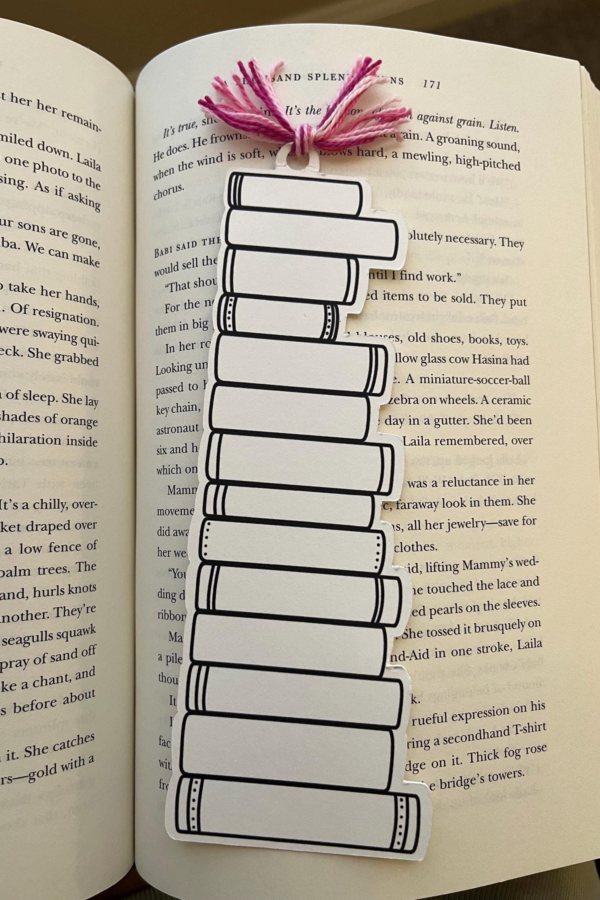 Book Tracker Bookmark: Reading List Bookmark - Etsy