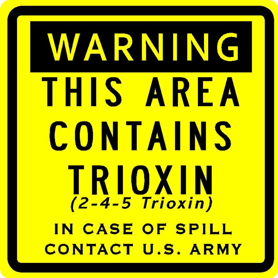 This Area Contains Trioxin Zombie Attack Horror Movie Metal Sign Return ...