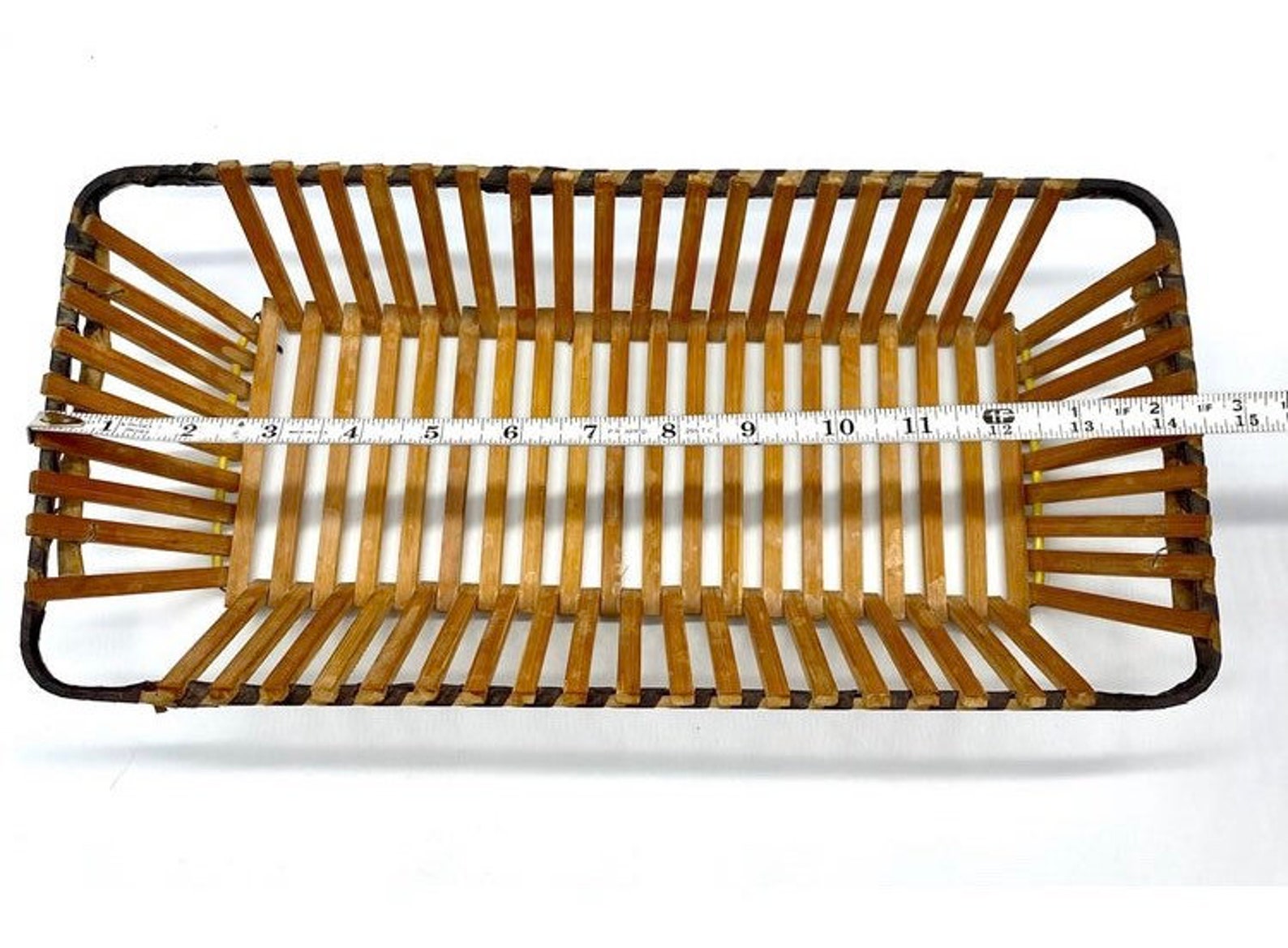 Vintage Split Bamboo Slat Baskets Set of 3 Collection of Wall Baskets ...