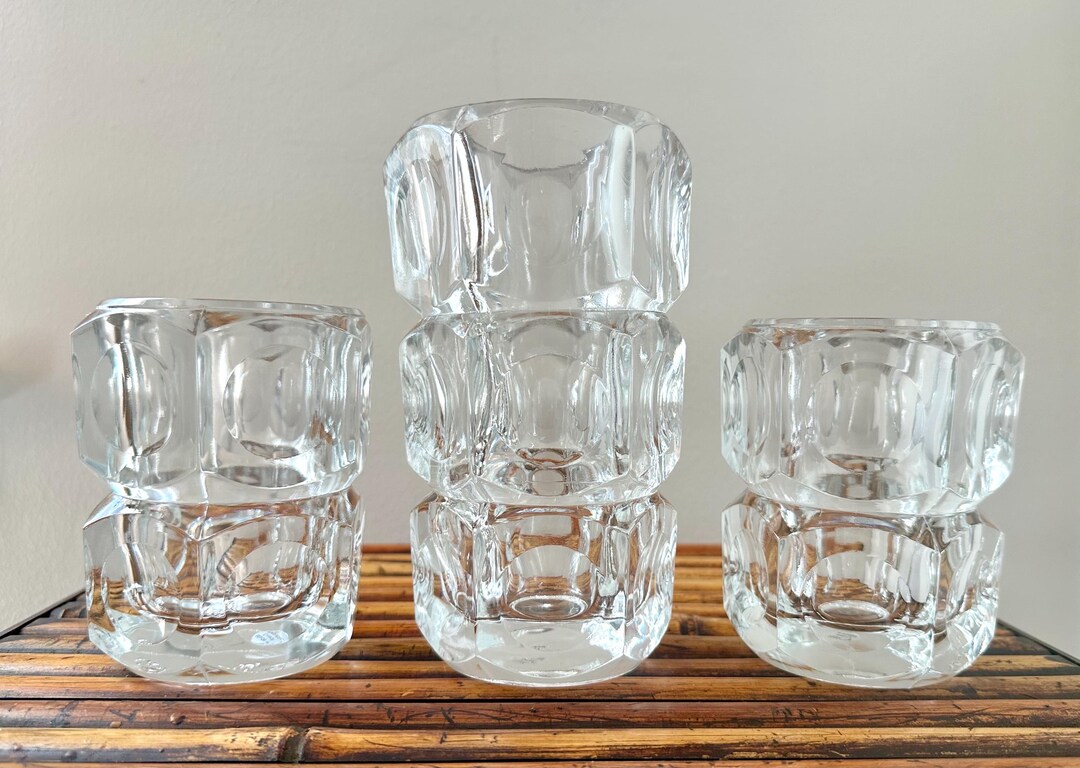 Set of 3 Frantisek Peceny Lead Glass Vases – 1960s Space Age ...