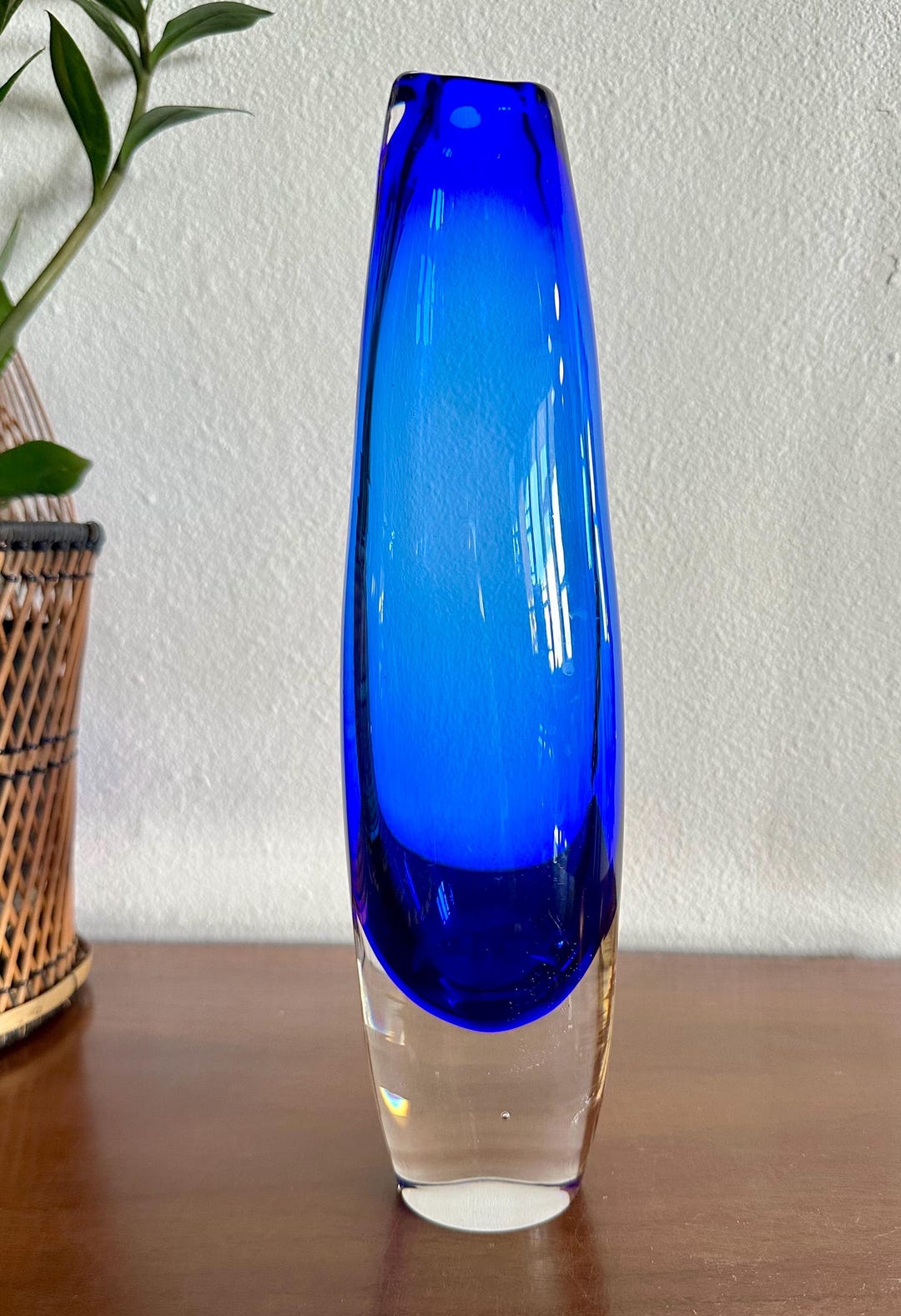 Vintage Magnor Norway Cobalt Blue Art Glass Bud Vase – Mid-century ...