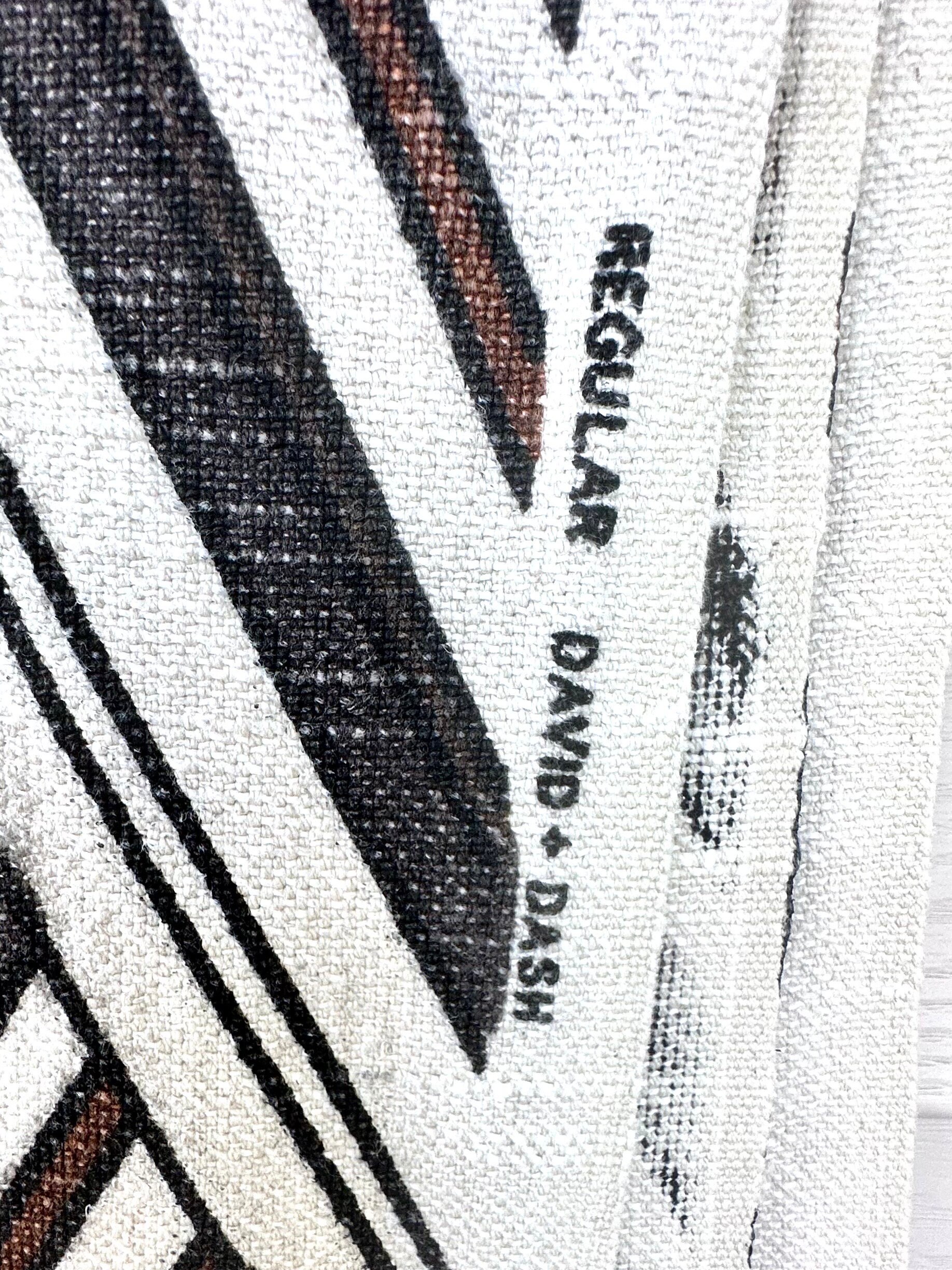 MCM David & Dash Geometric Art Deco Backcloth Upholstery - Etsy