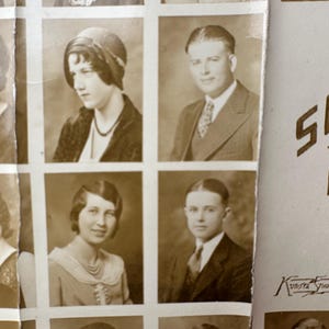 Vintage 1932 Graduation Photo – Sepia Senior Class Portrait - Etsy