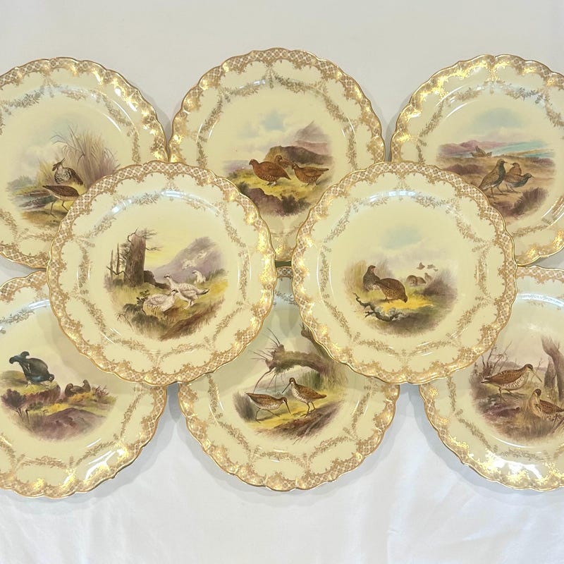 Royal Worcester Antique Plate - Etsy