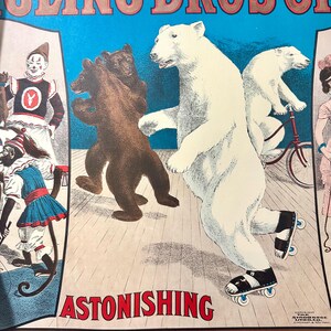 Vintage 1966 Ringling Brothers Circus Advertisement Poster, Astonishing ...
