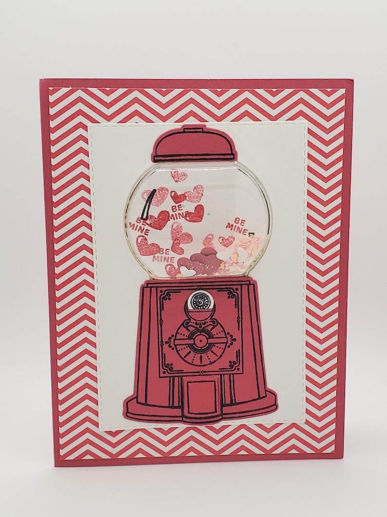 Interactive Valentines Day Gumball Machine-filled With Heart Confetti ...
