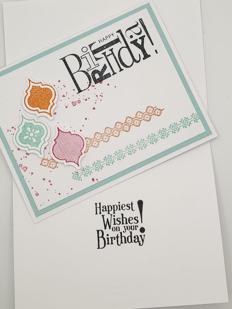 Colorful Birthday Card - Etsy