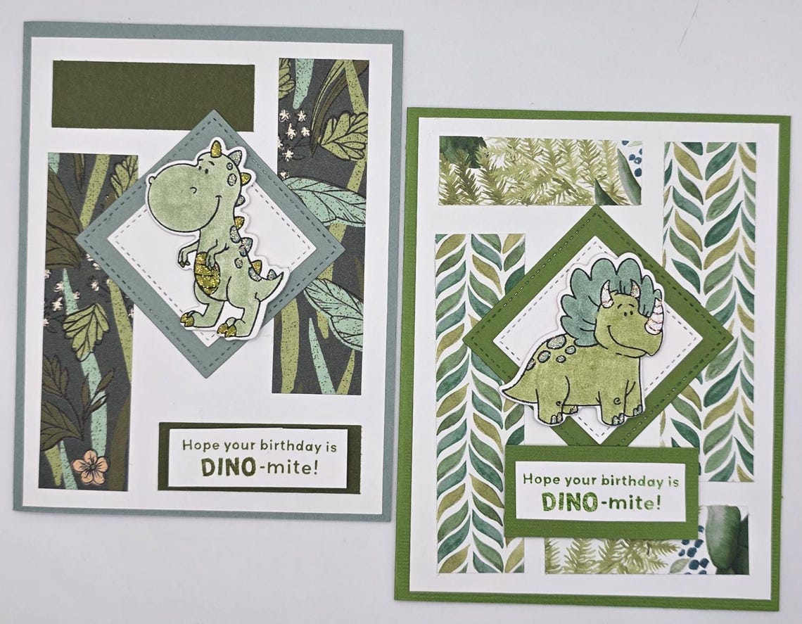 Have a Dino-mite Birthday! Dinosaur Birthday Card - Etsy