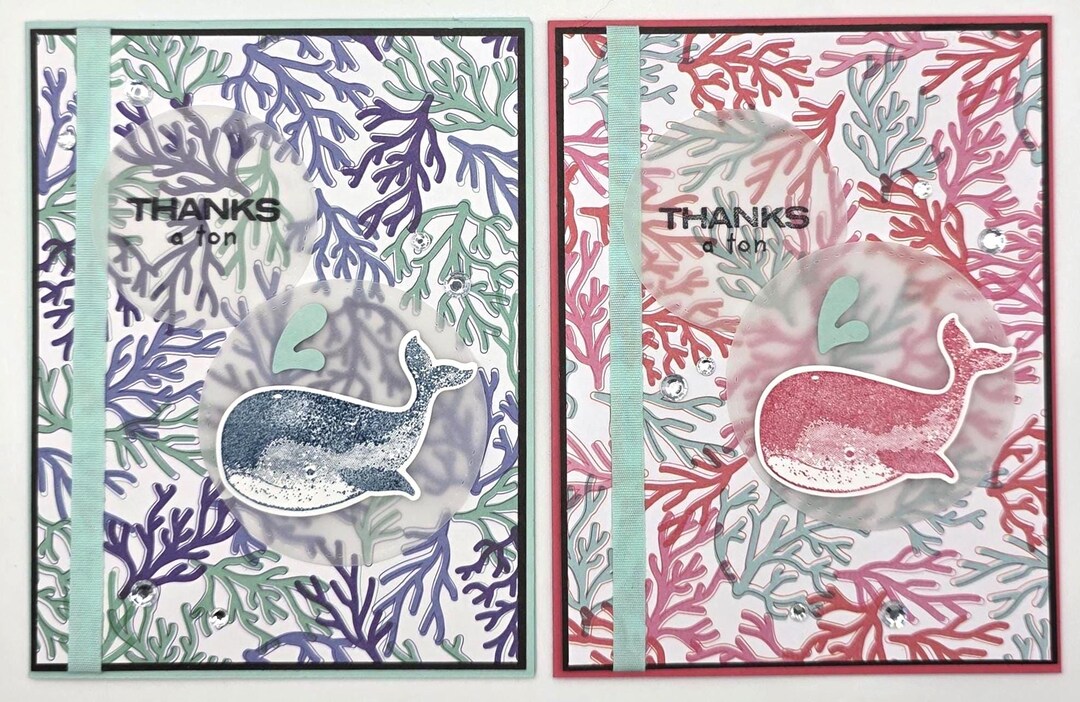 Thanks a Ton (whale Themed Thank You Card) - Etsy