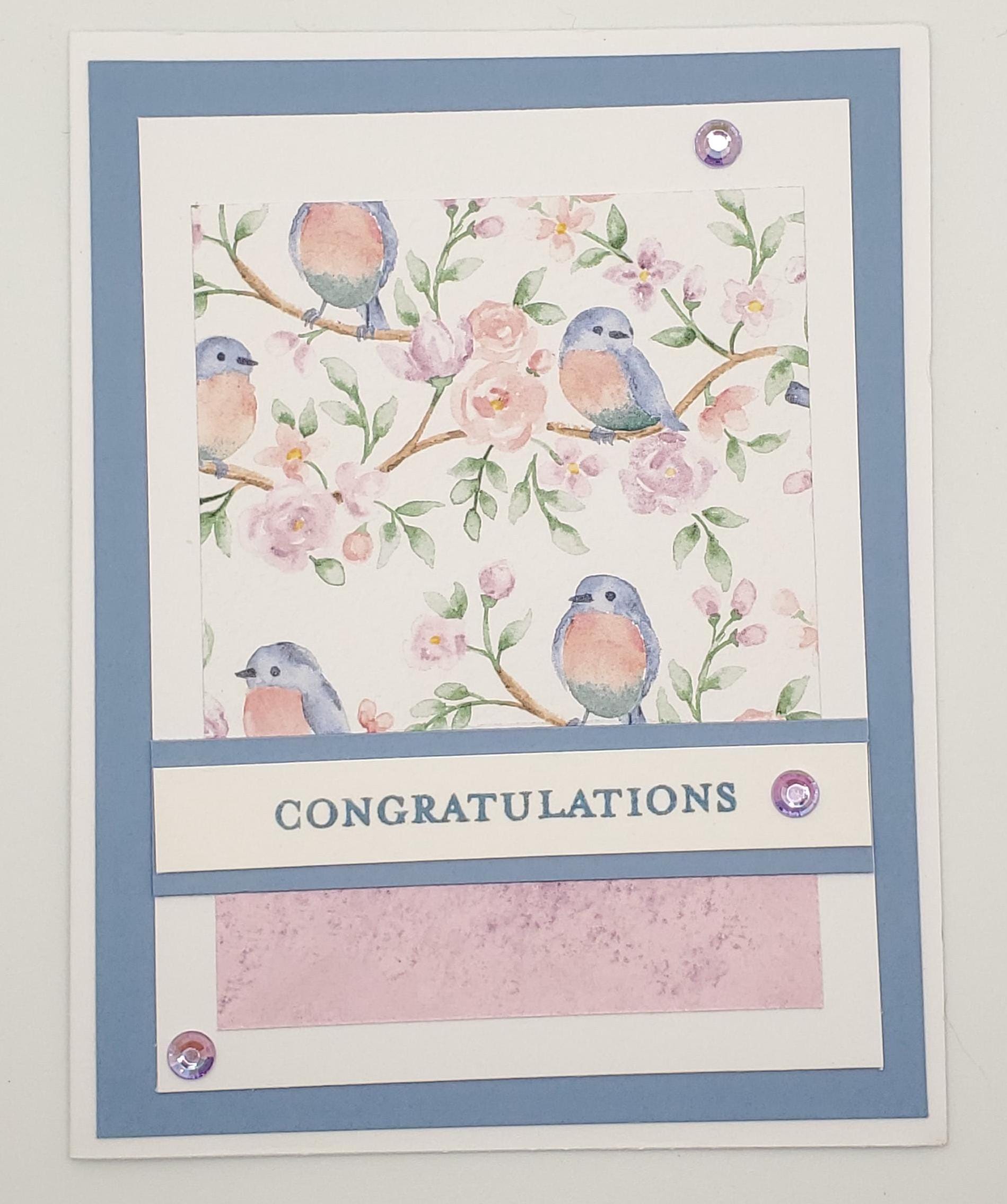 Bird Themed Cards (congratulations and Happy Birthday) - Etsy