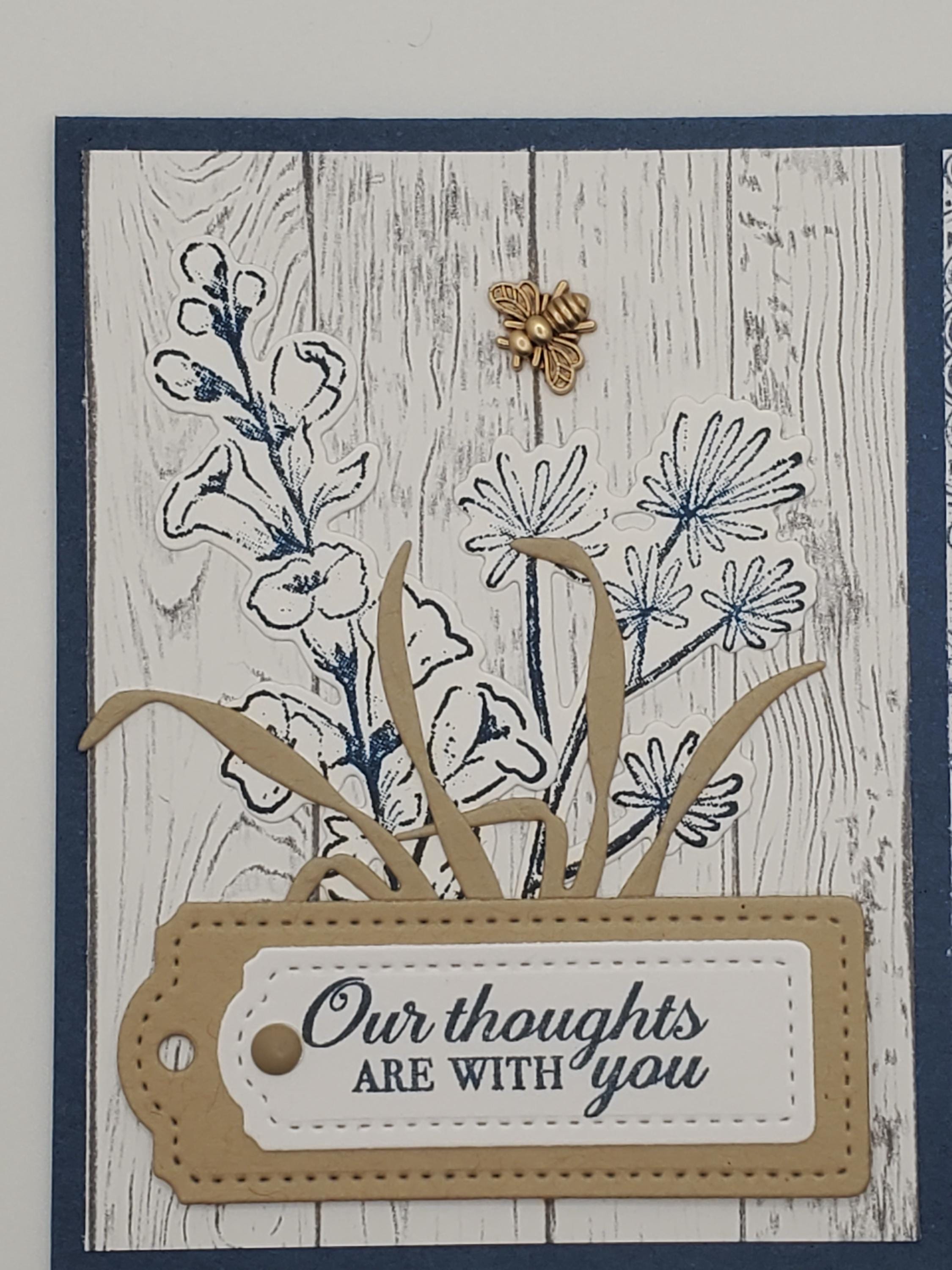 Sympathy Card (blue Floral) - Etsy