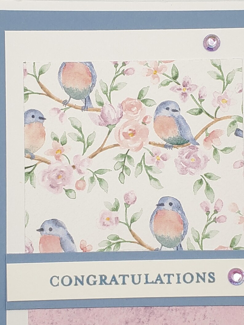 Bird Themed Cards (congratulations and Happy Birthday) - Etsy