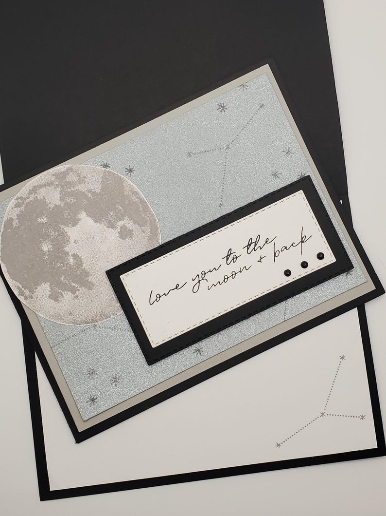 Love You to the Moon and Back Card - Etsy