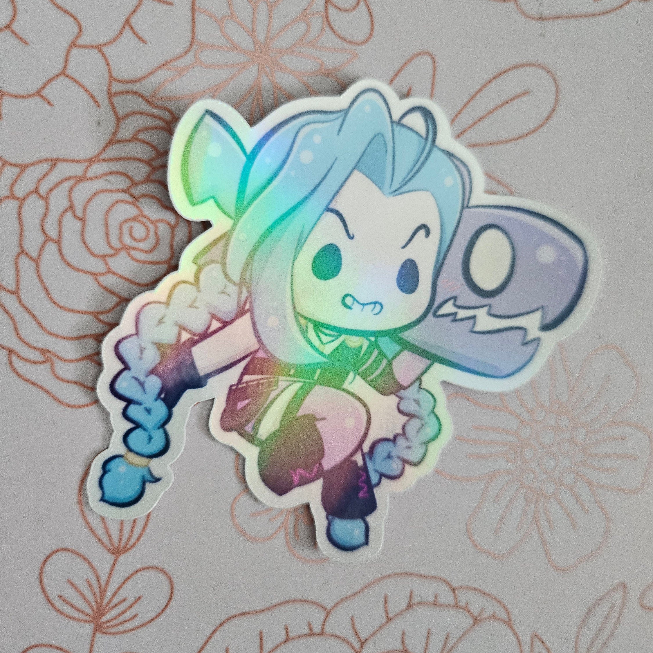 League of Legends Jinx Chibi Sticker: Original/arcane Outfit - Etsy