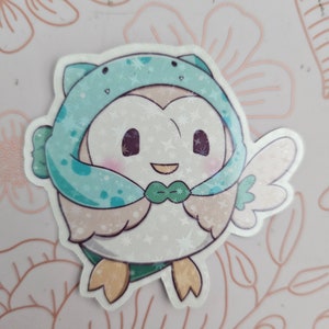 POKE Rowlet GEN 1 CUTE Starter Holographic/non-holographic Die Cut ...