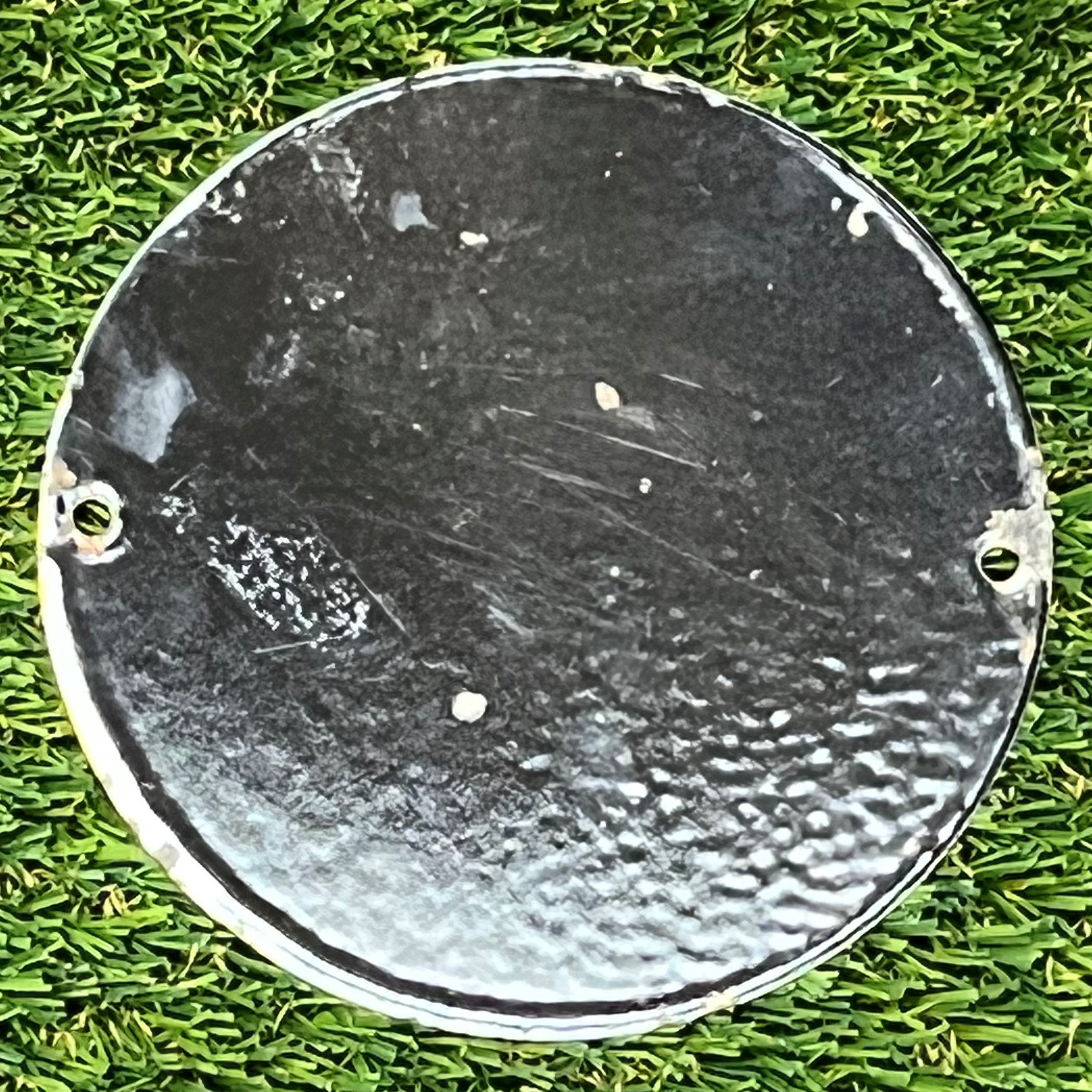 Vintage Porcelain Sign Lay or Bust Poultry Feed Company Metal Enamel ...