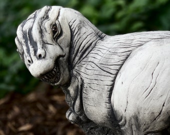 T Rex Concrete Statue - Etsy