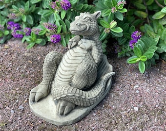 Large Garden Dragon Statue - Etsy