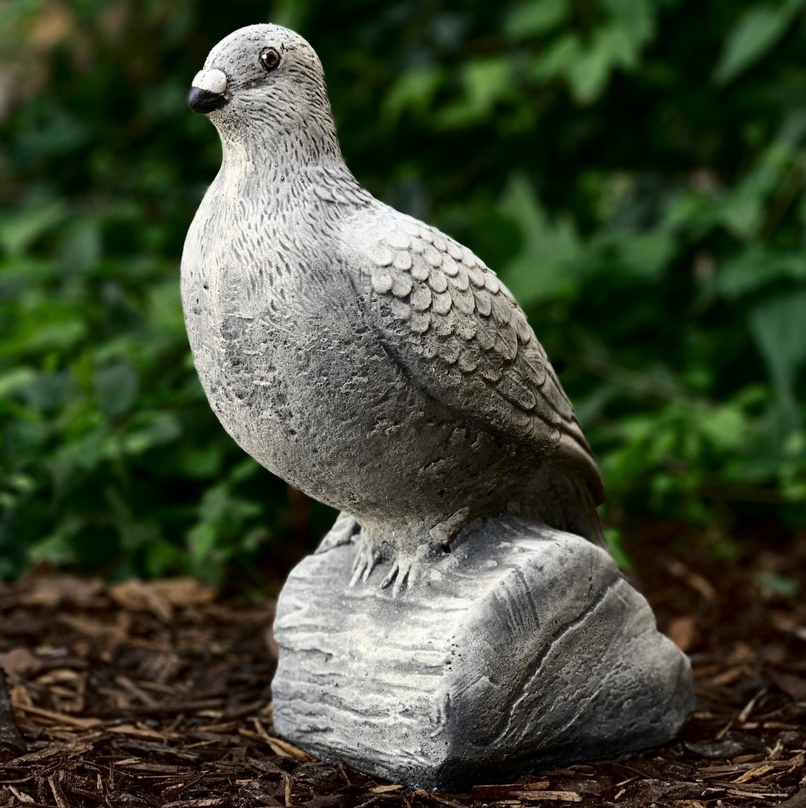 Dove of Piece Cement Dove Sculpture Lovely Dove Figurine - Etsy