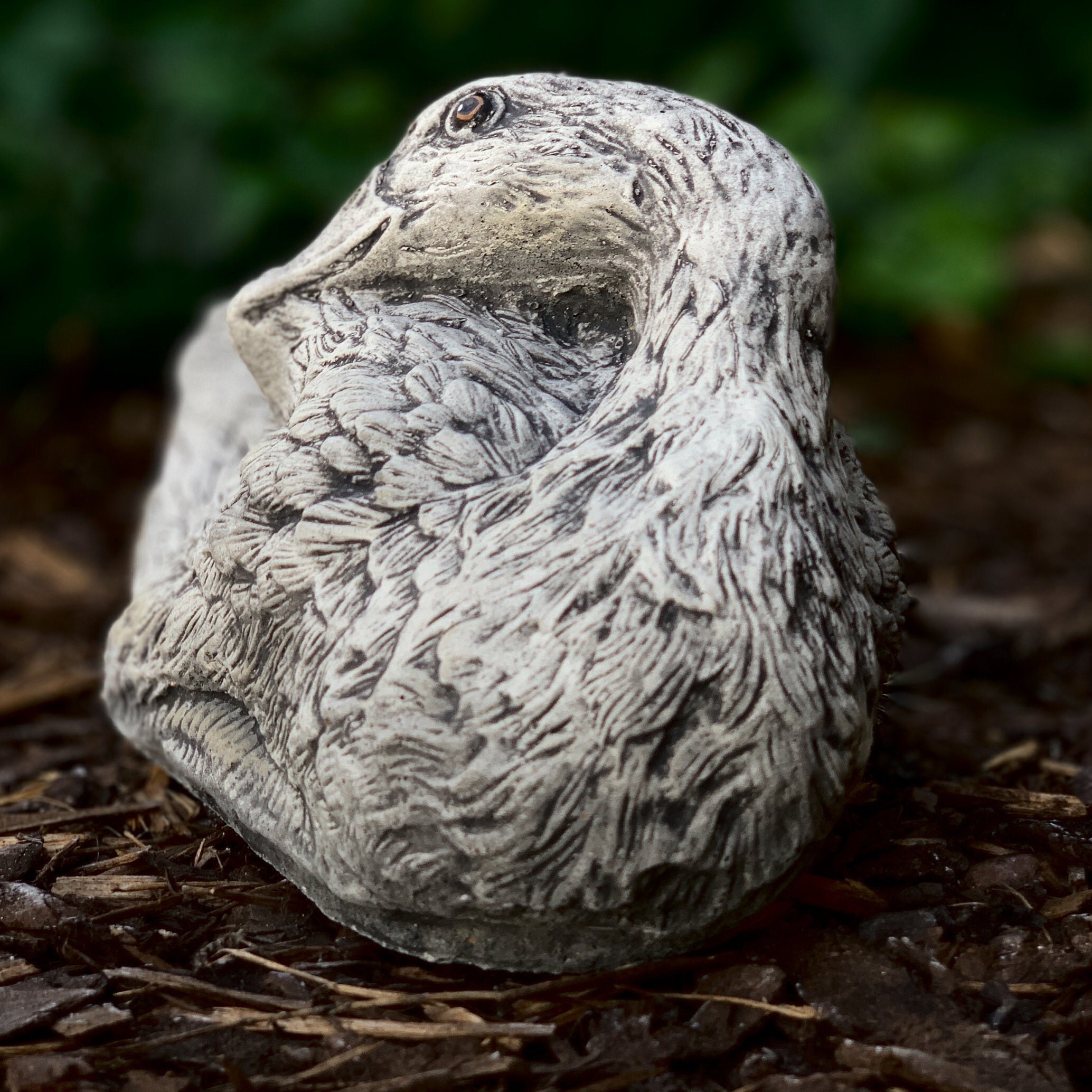 Goose Garden Sculpture Vintage Goose Figurine Concrete Goose - Etsy