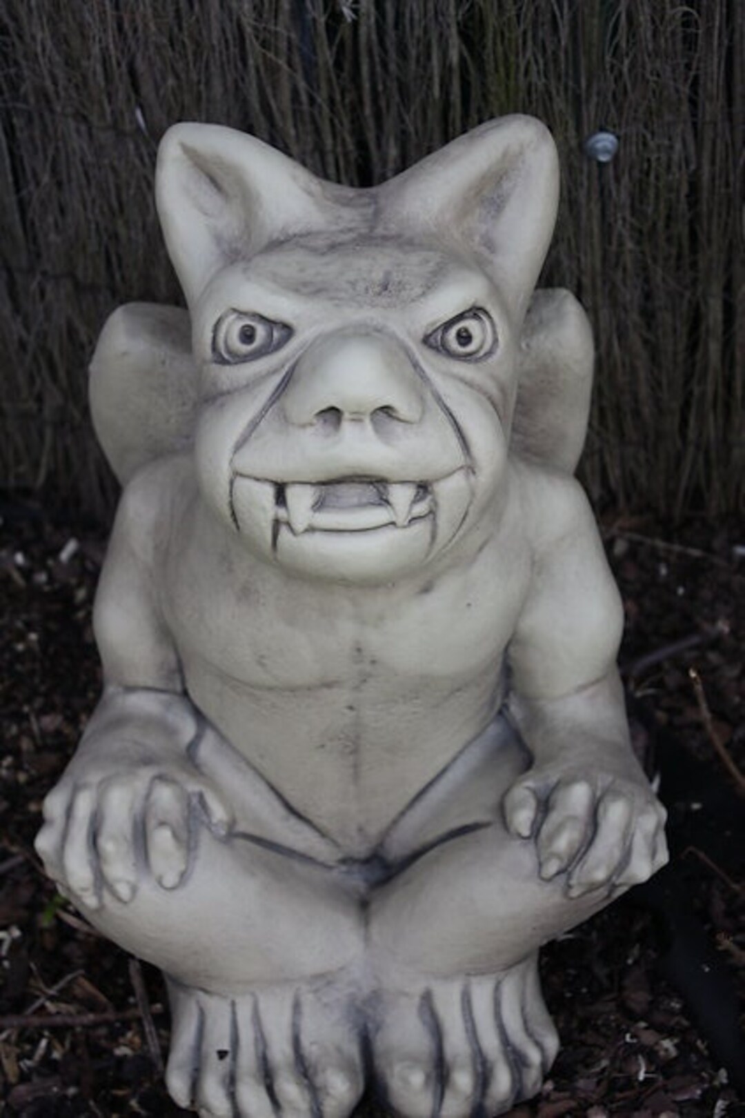 STONE VAMPIRE GARGOYLE. Gargoyle Statue Dog Gargoyle Gothic - Etsy