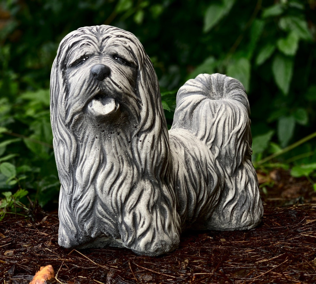West Highland Terrier Garden Statue Concrete Westie Dog Sculpture ...