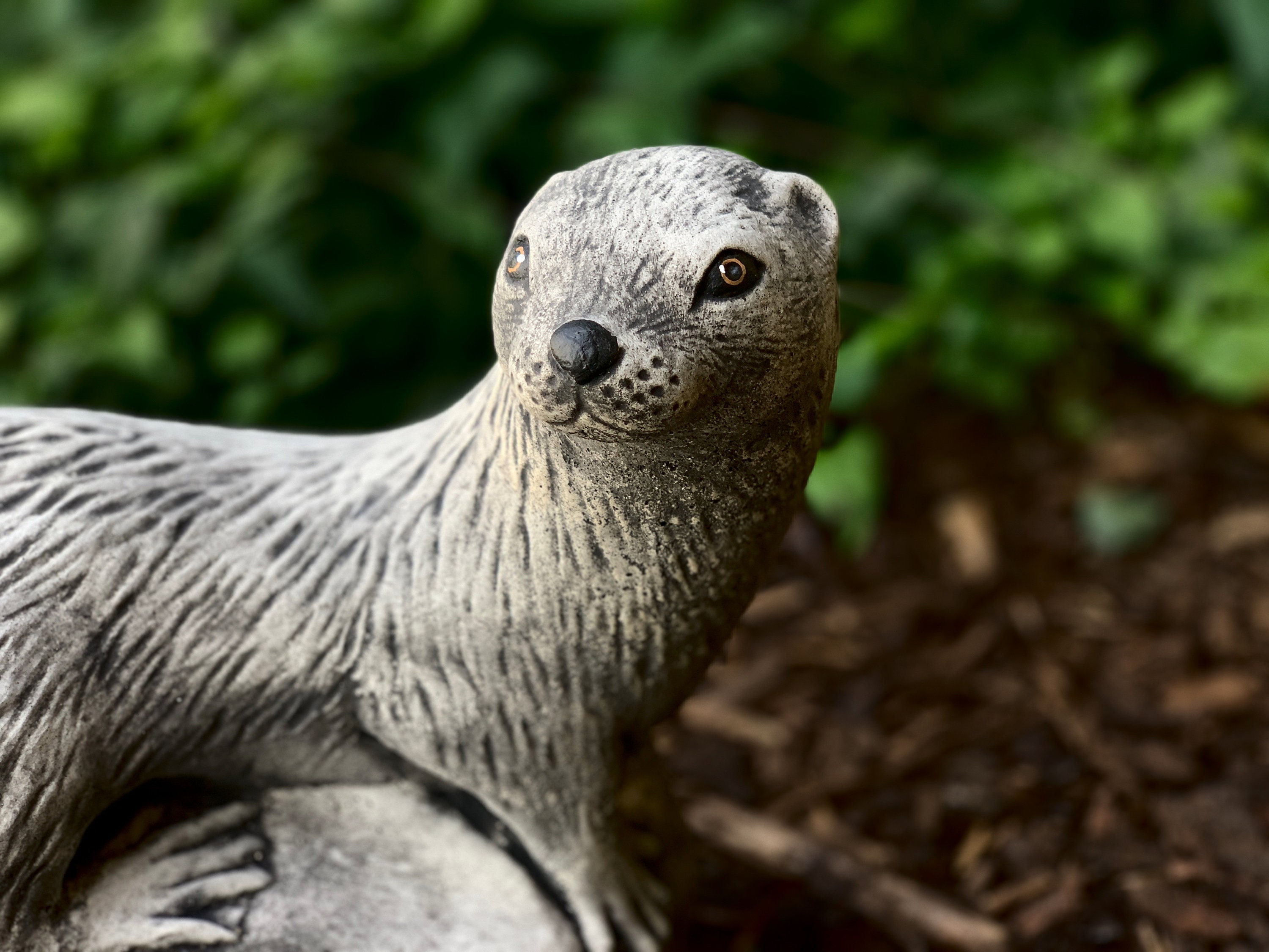Sea Otter Figurine Cement Otter Sculpture Stone Otter Statue - Etsy