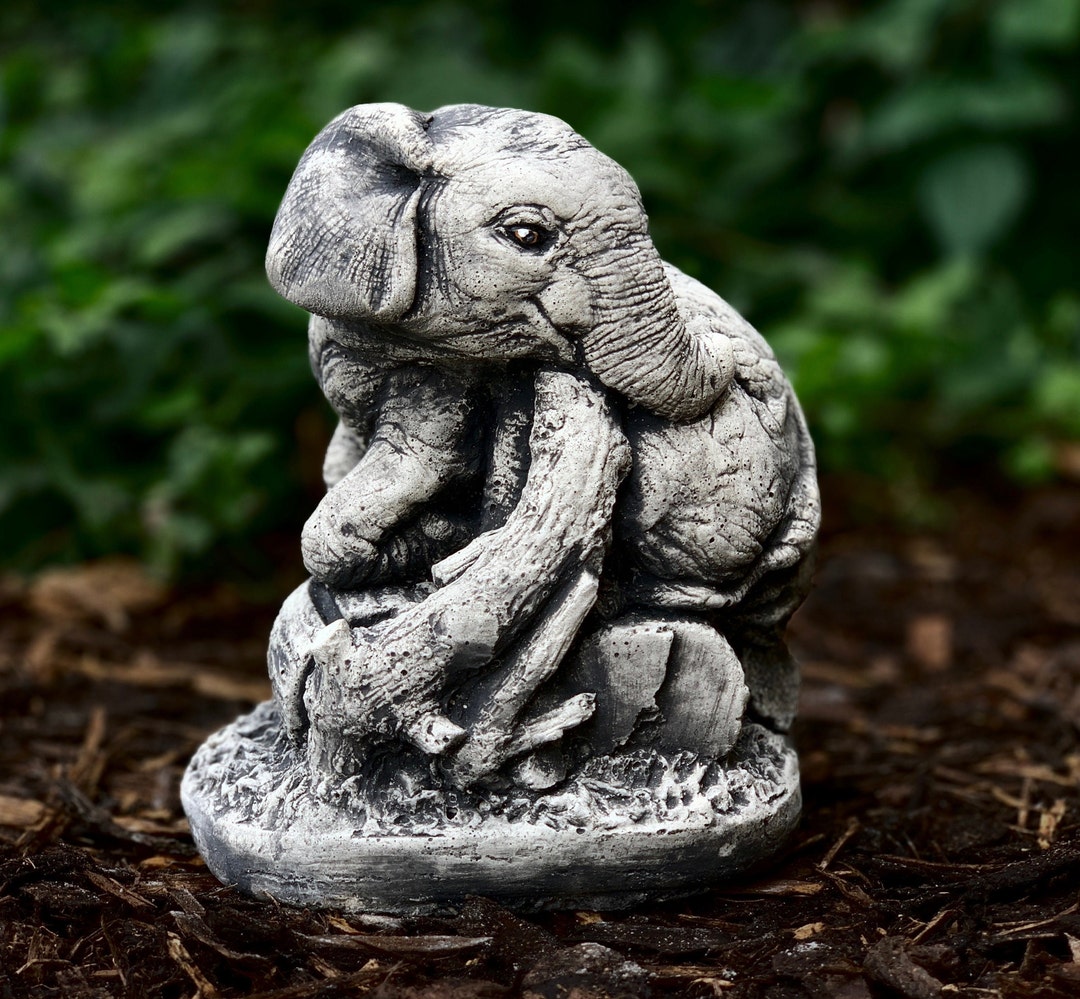 Best Elephant Garden Decor Concrete Elephnat Sculpture Outdoor Elephant ...