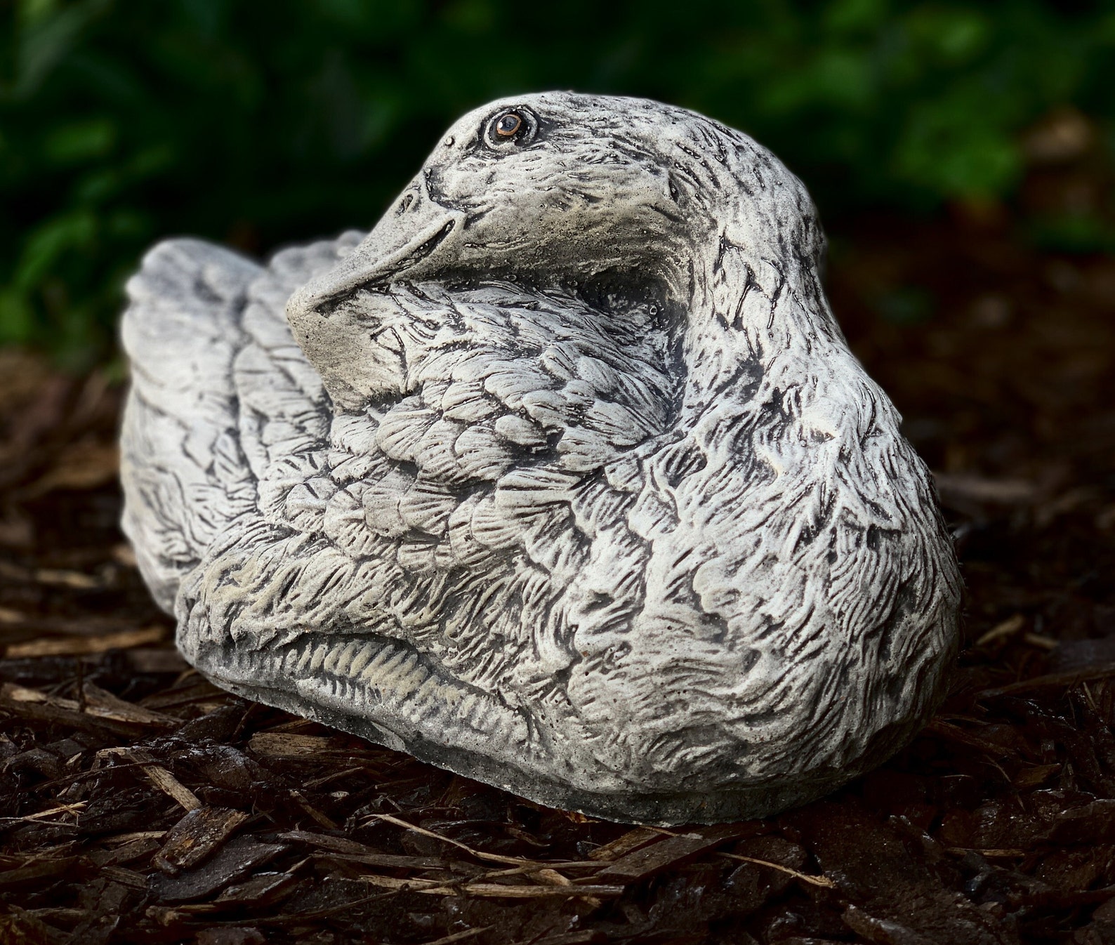 Goose Garden Sculpture Vintage Goose Figurine Concrete Goose - Etsy