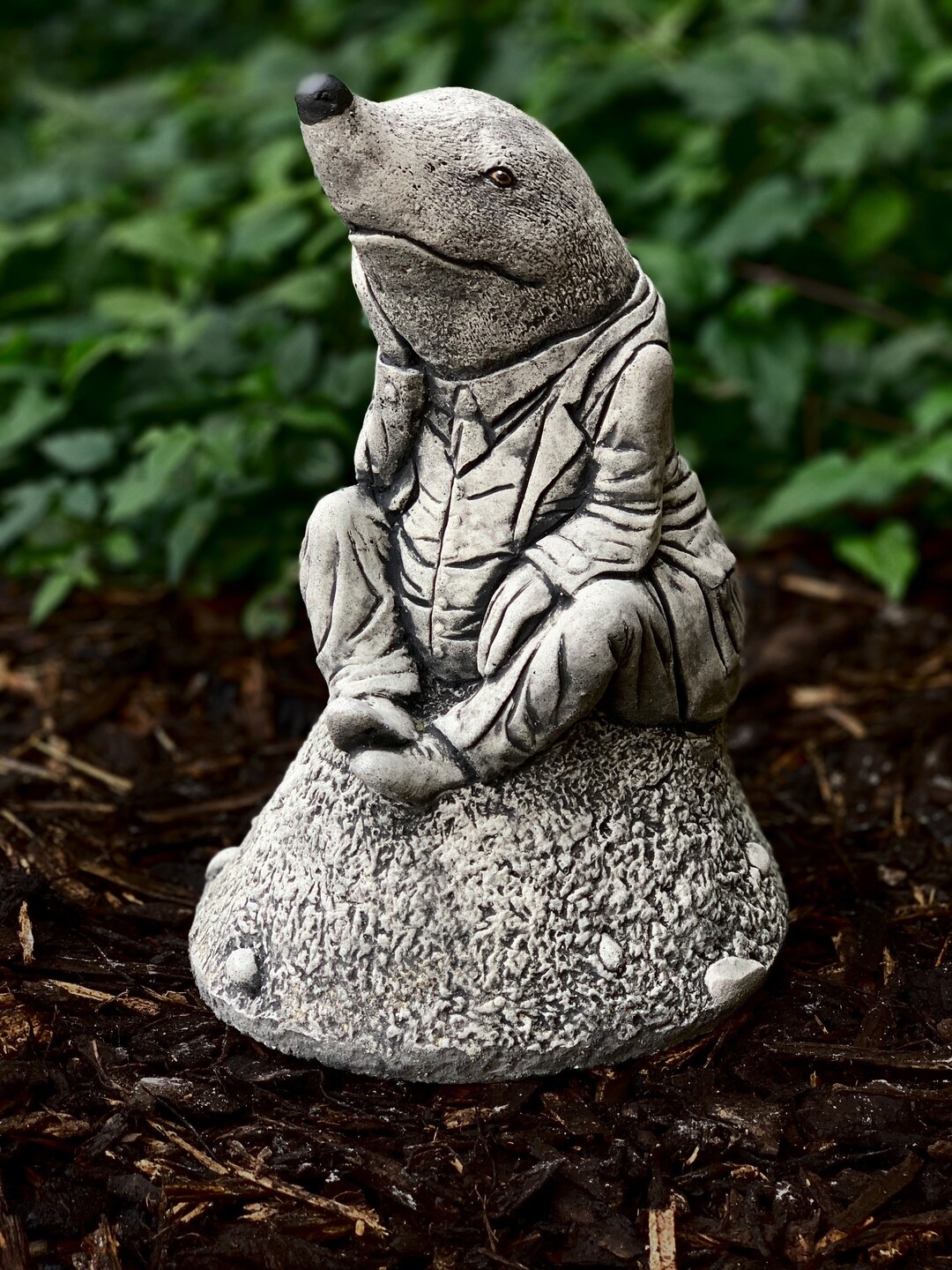 Large Sitting Otter Stone Otter Figurine Cement Otter Ornament - Etsy