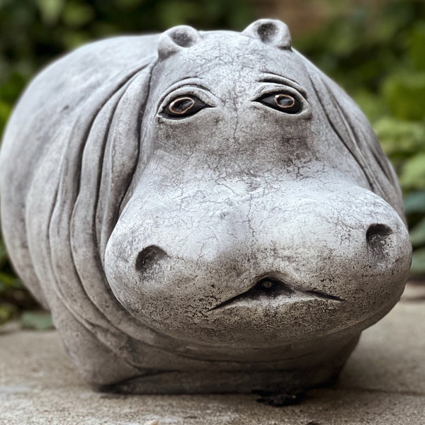Hippo Figurine - Etsy