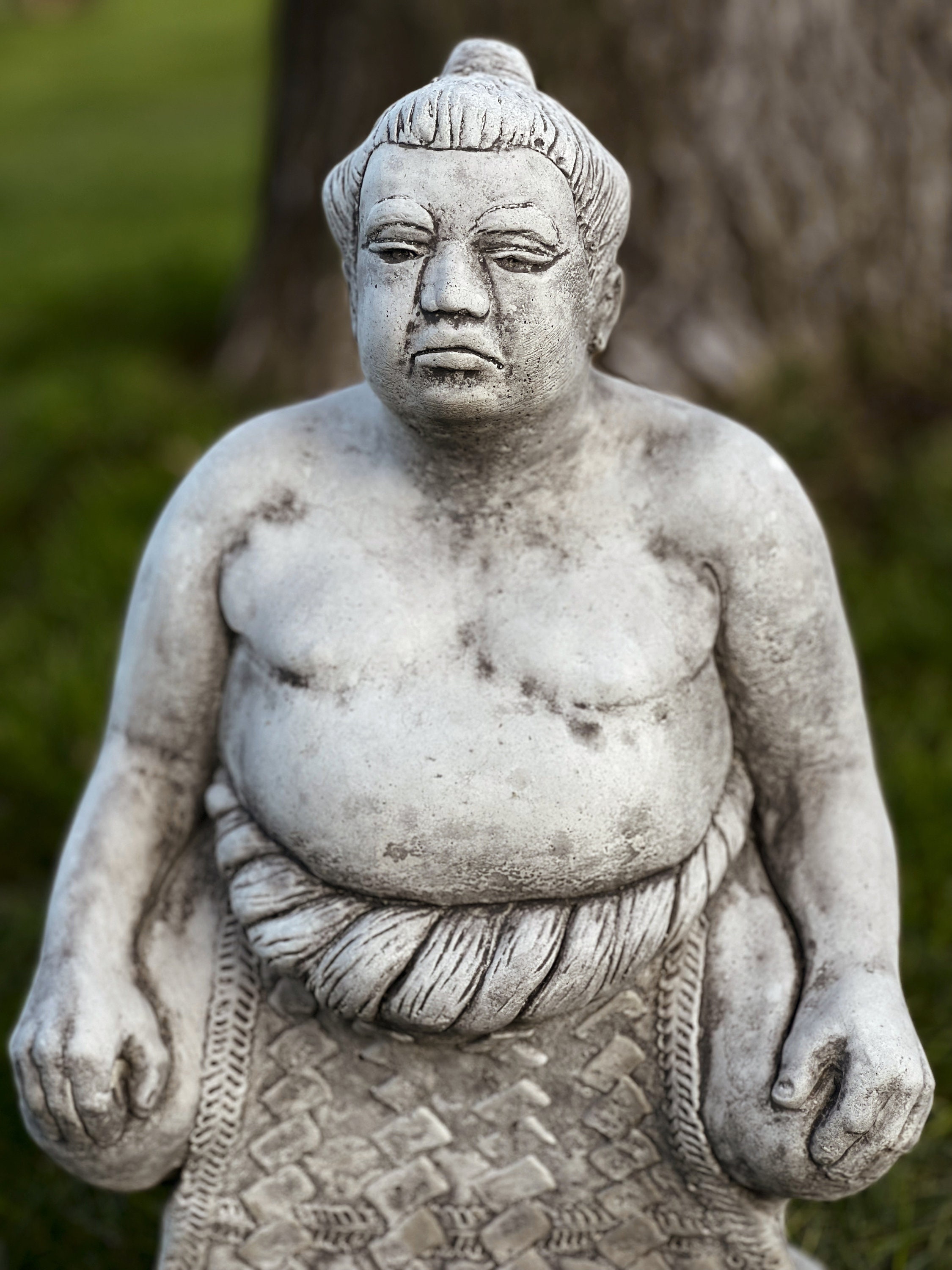 Sumo Wrestler Figurine Funny Japanese Decor Concrete Sumo - Etsy