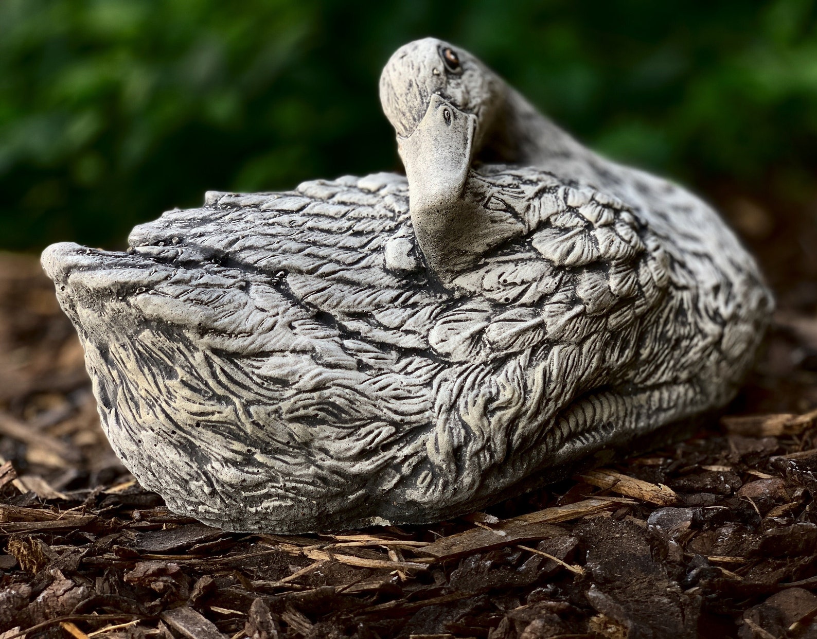 Goose Garden Sculpture Vintage Goose Figurine Concrete Goose - Etsy