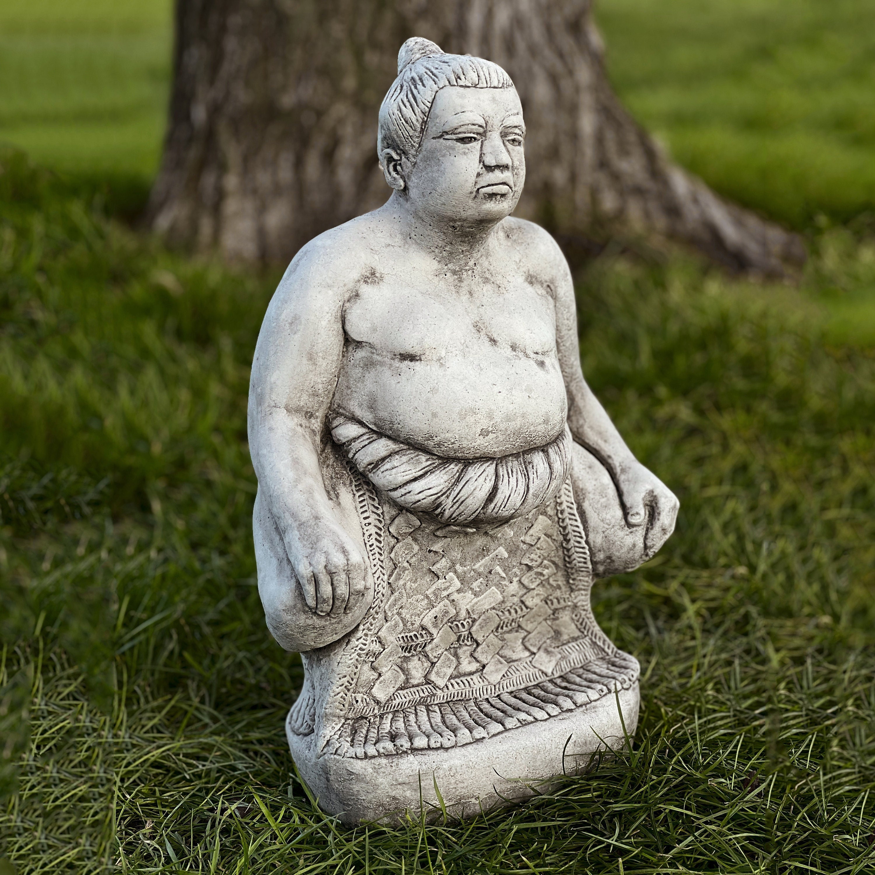 Sumo Wrestler Figurine Funny Japanese Decor Concrete Sumo - Etsy