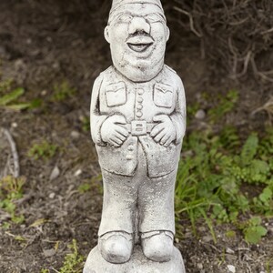 Funny Garden Statue Concrete Police Officer Sculpture Laughing Man ...