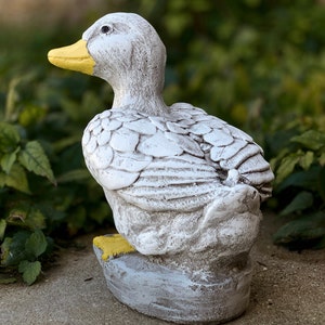 Unique Goose Figurine Concrete Goose Sculpture Realistic Goose Decor ...
