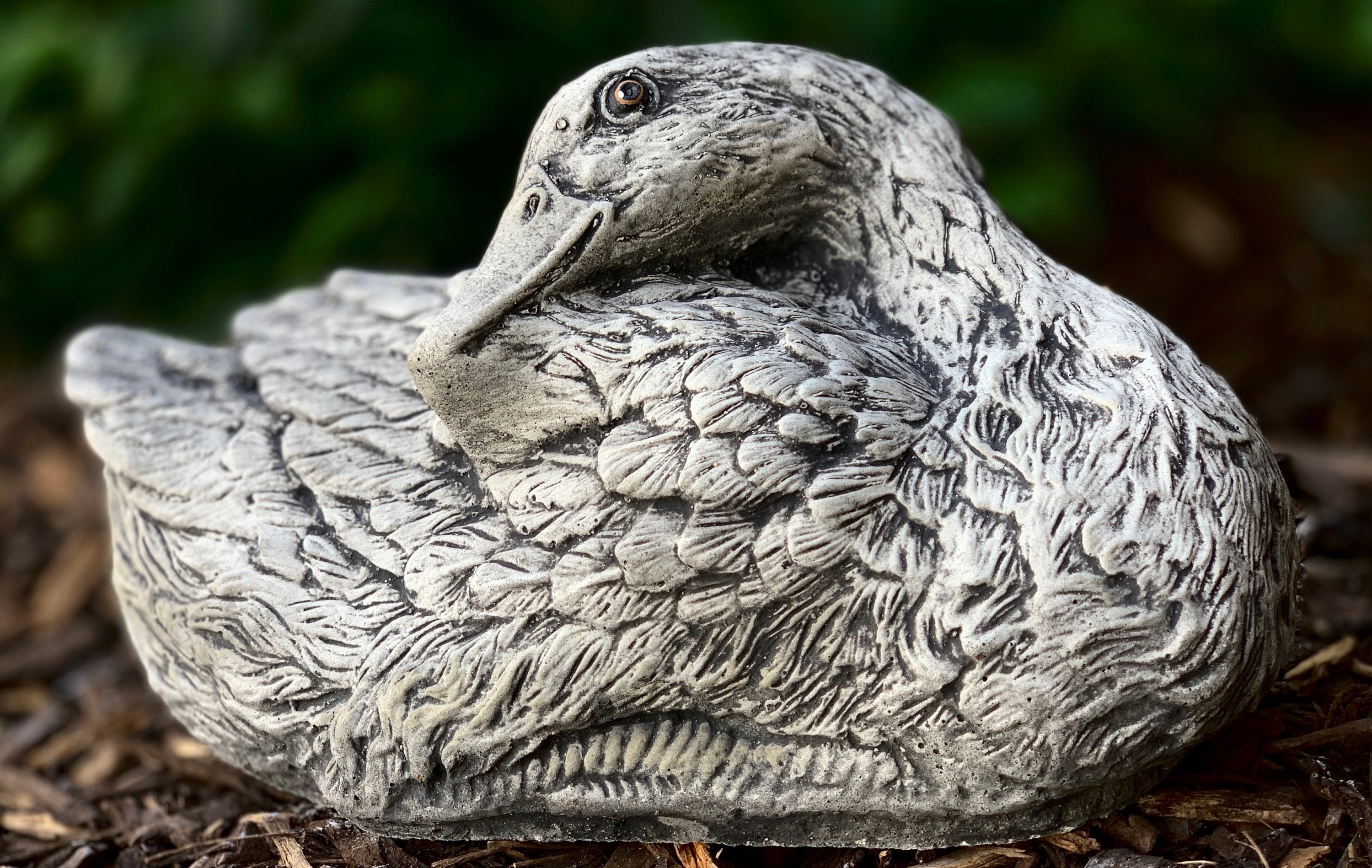 Goose Garden Sculpture Vintage Goose Figurine Concrete Goose - Etsy